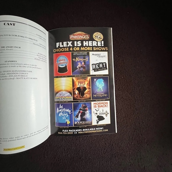 Playbill | Art | Hedwig And The Angry Inch Darren Criss Lena Hall ...